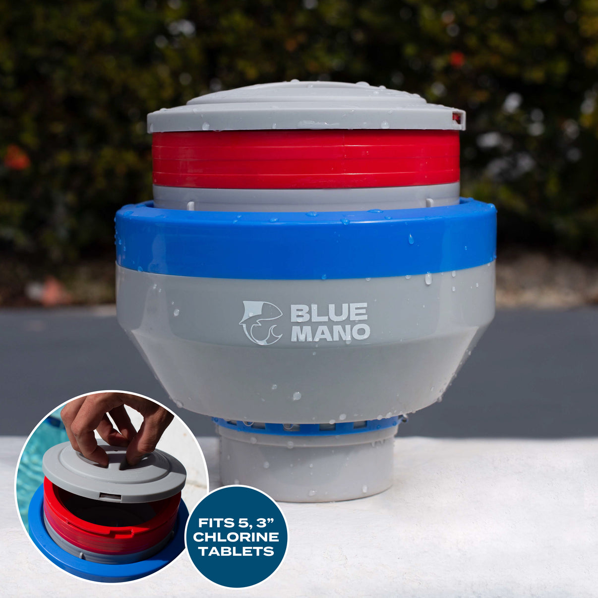 The Original Pop-Up Floating Chlorinator – Blue Mano